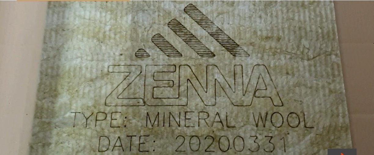 Zenna Laser: Elevate Branding with Laser Marking for Insulation Wool Panels